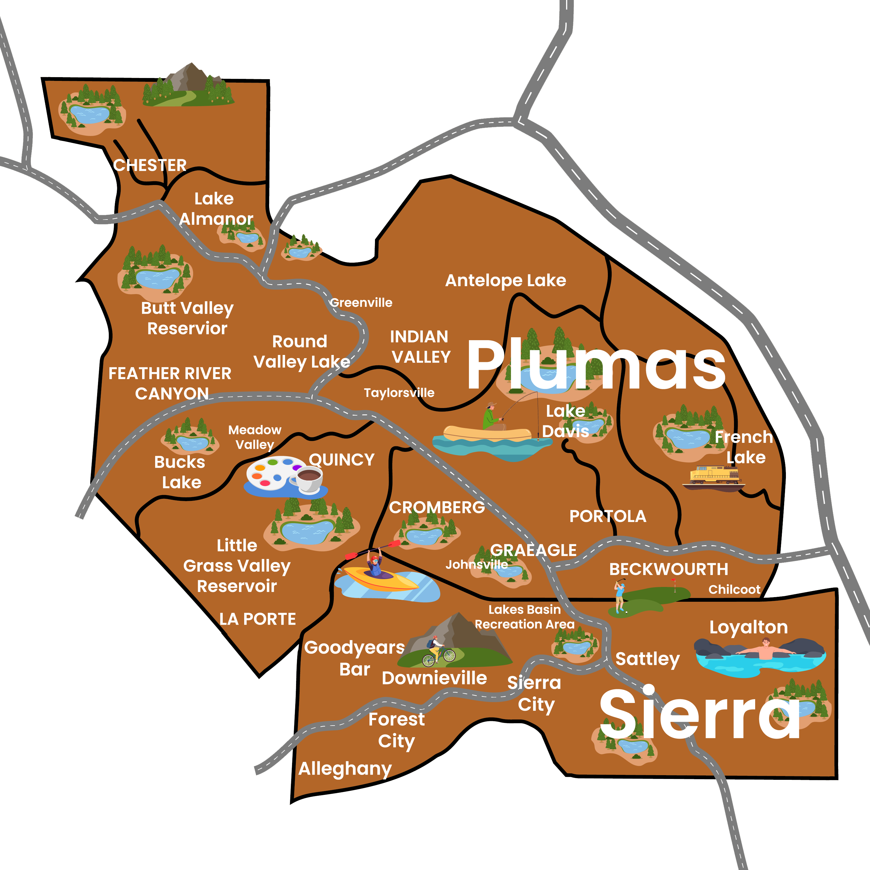 The Map - Discover The Lost Sierra